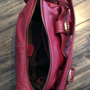Bags | Celsius Red Leather Purse | Poshmark